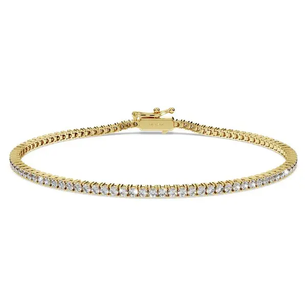 SWAROVSKI 1.5 Carat Diamond Tennis Bracelet In 18k Gold - White