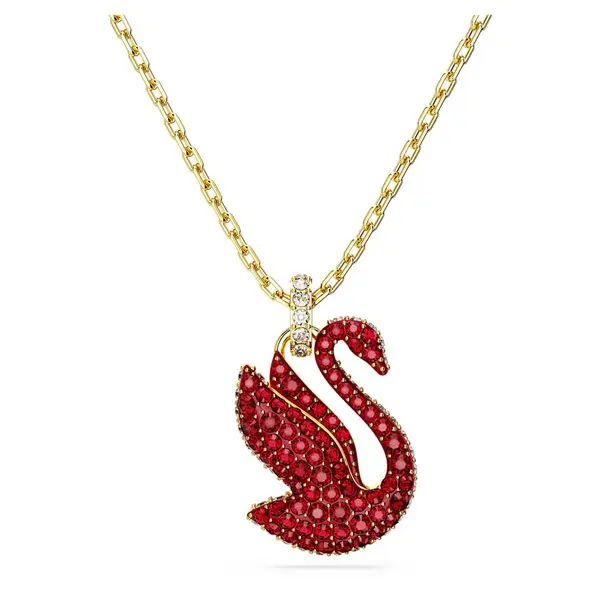 SWAROVSKI Swan Pendant Necklace - Red