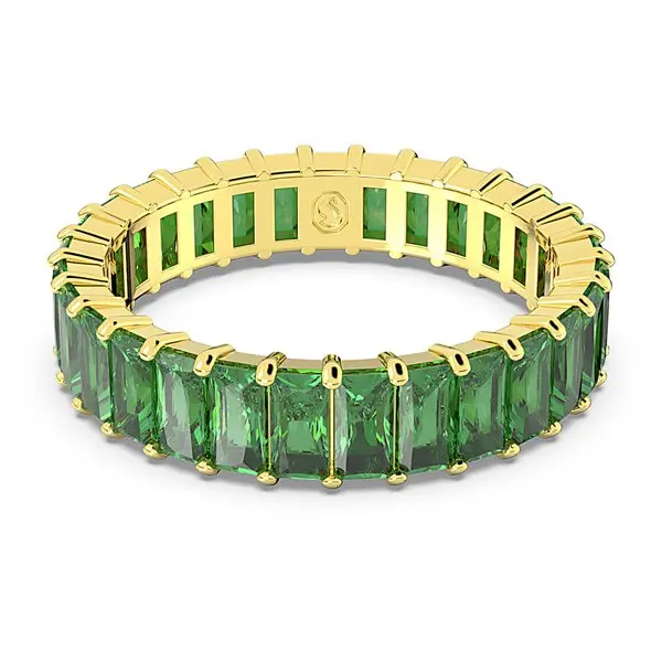 SWAROVSKI Matrix Band Ring With Multi-coloured Zirconia - Green