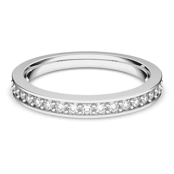 SWAROVSKI Matrix Band Ring With Multi-coloured Zirconia - White