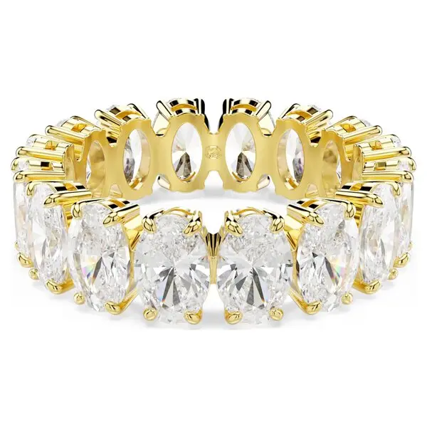 SWAROVSKI Matrix Band Ring With Multi-coloured Zirconia - White