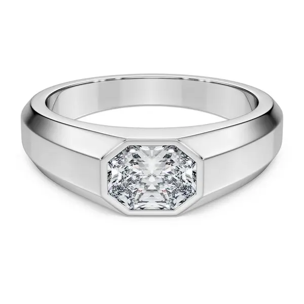 SWAROVSKI Octagon Band Ring With 2.8 Carat Diamonds In 18k Gold - White