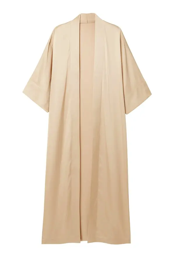 ZAFUR Destiny Kimono In Gilded Beige - Gold