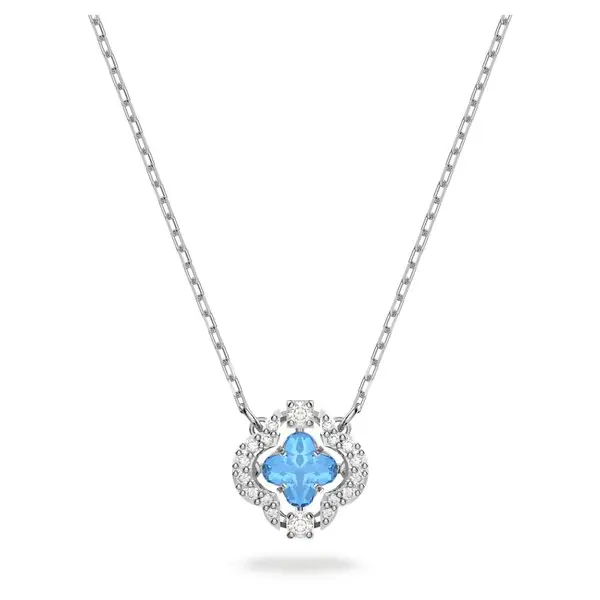 SWAROVSKI Una Necklace With Clover-shaped Crystal - Blue