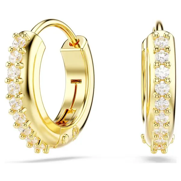 SWAROVSKI Matrix Hoop Earrings With Crystals - White