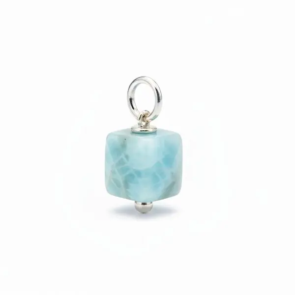 MHART Larimar Gemstone Charm Sterling Silver - Blue