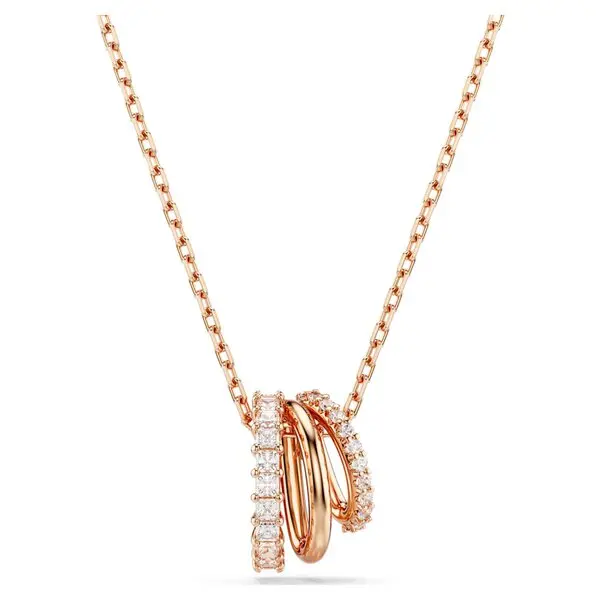 SWAROVSKI Hyperbola Pendant Necklace With Pavé-set Zirconia - White
