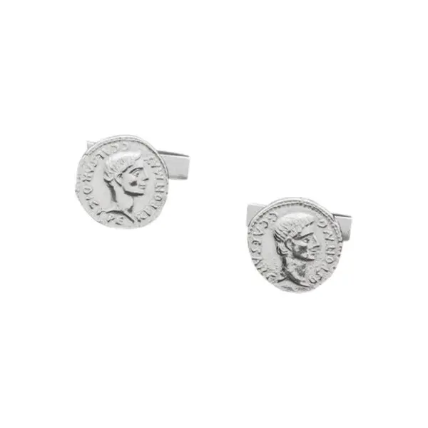 SIMON KEMP JEWELLERS Caesar Cufflinks In Solid - Silver