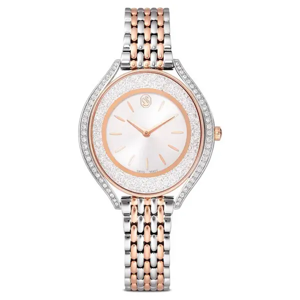 SWAROVSKI Crystalline Aura Watch With Rose Gold-tone Finish And Crystal Embellishments - Rose Gold Tone