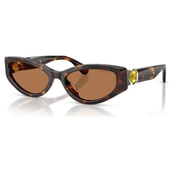 SWAROVSKI Cat Eye Sunglasses - Brown