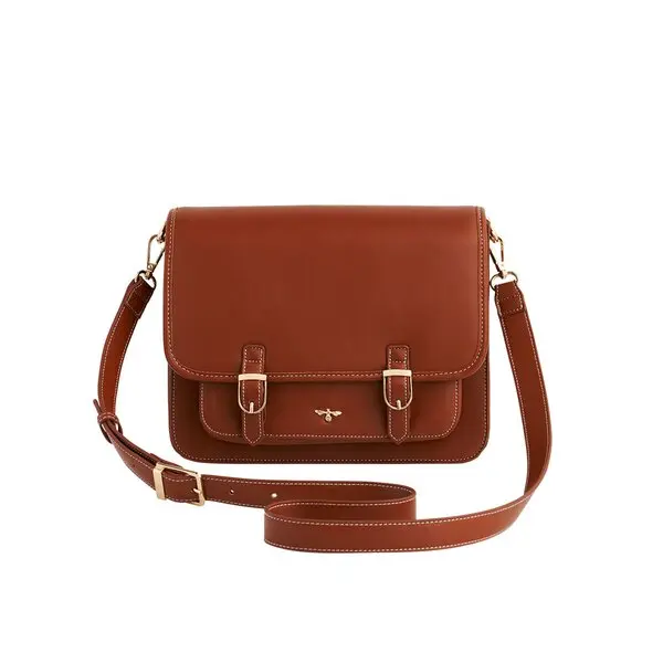 FABLE ENGLAND Tan Classic Satchel - Brown