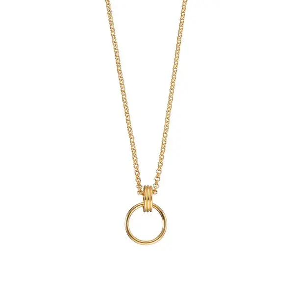 LILY CHARMED Plated Charm Capture Necklace - Gold