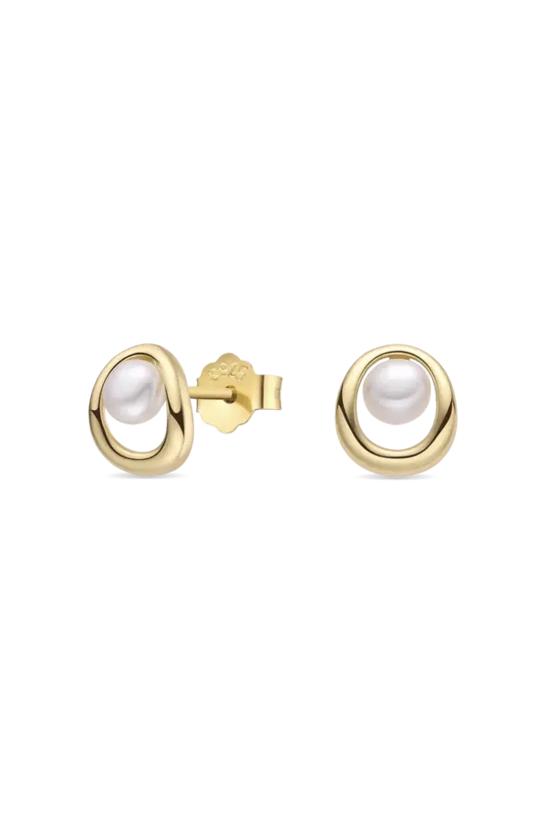 LISA&CO. Earrings Circle Of Life Pearl