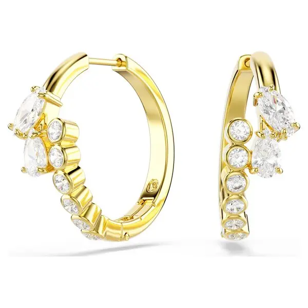 SWAROVSKI Mesmera Hoop Earrings - White