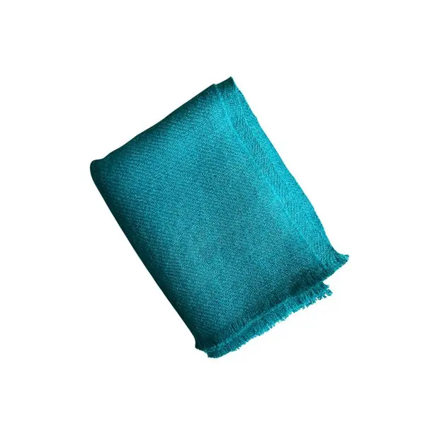 HERITAGEMODA Green / Blue Handmade Teal Green Cashmere Pashmina - Green/blue