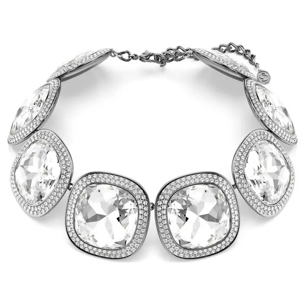 SWAROVSKI Rhodium-plated Angelic Choker With Crystal Motifs - White