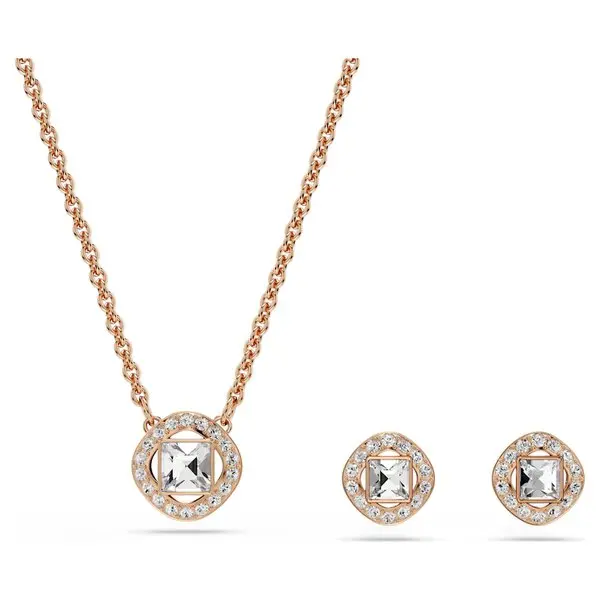 SWAROVSKI Crystal And Rhodium-plated Necklace And Bracelet Set - White