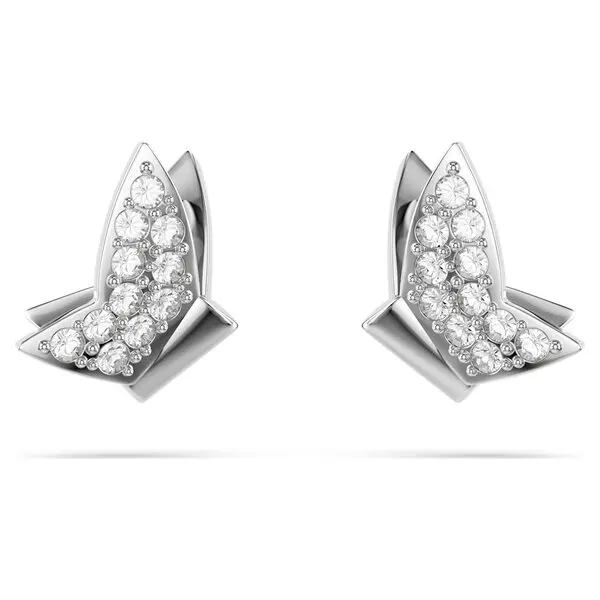 SWAROVSKI Idyllia Lilia Butterfly Stud Earrings - White