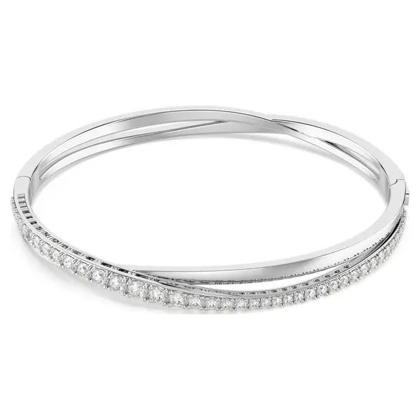 SWAROVSKI Hyperbola Bangle With Zirconia - White