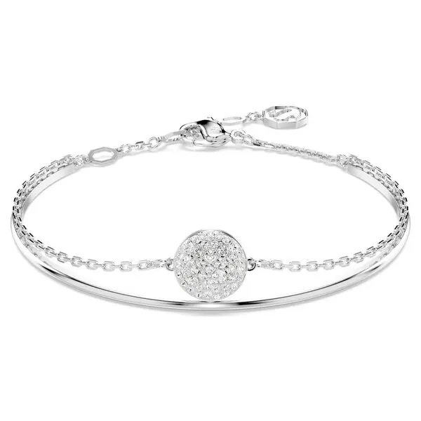SWAROVSKI Sublima Bangle With Pavé Crystals - White