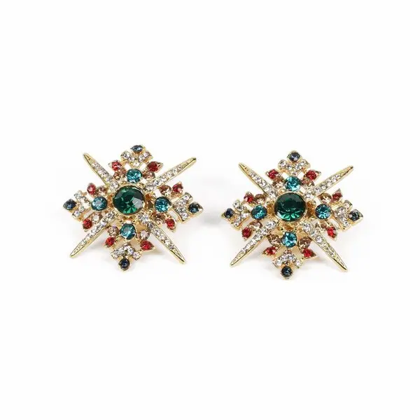 ADDICTED2 Acrux Earrings Plated With Crystals - Gold