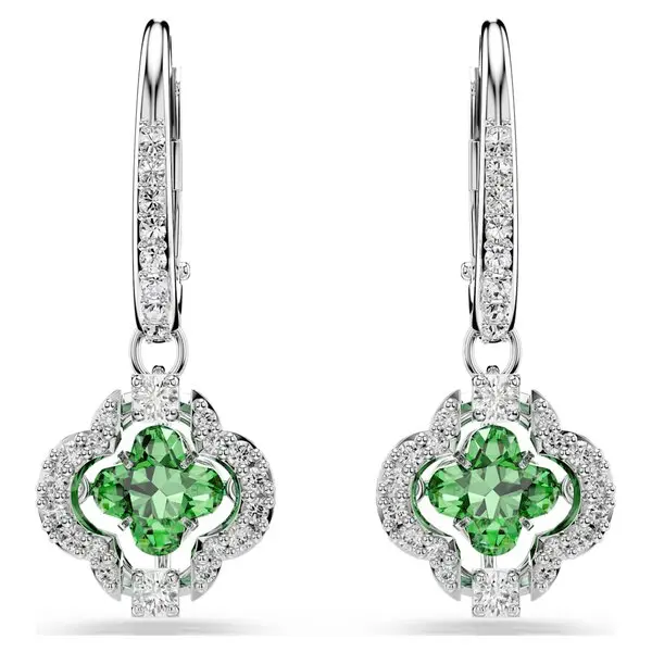SWAROVSKI Una Angelic Drop Earrings - Green