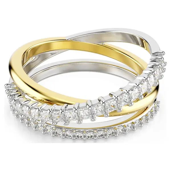 SWAROVSKI Rhodium-plated Hyperbola Ring With Zirconia - White
