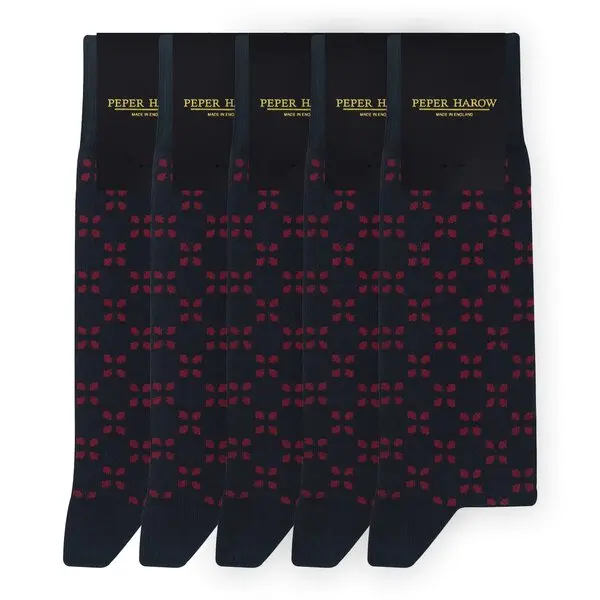 PEPER HAROW - MADE IN ENGLAND Grooms’s Socks Bundle Cambridge Navy - Blue