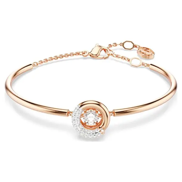 SWAROVSKI Dextera Bangle With Pavé Embellishment - White