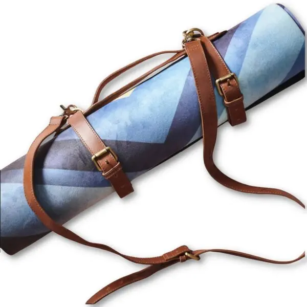VIDA VIDA Handmade Leather Yoga Mat Strap - Brown