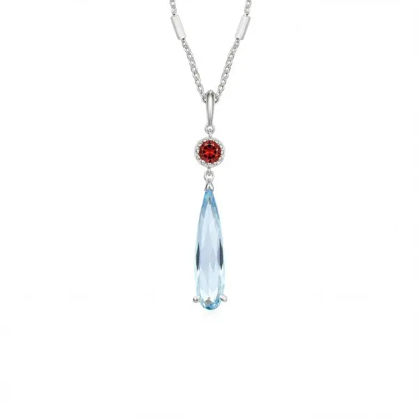 AZURA JEWELRY NEW YORK Howl’s Moving Castle Necklace White Gold Vermeil - Silver