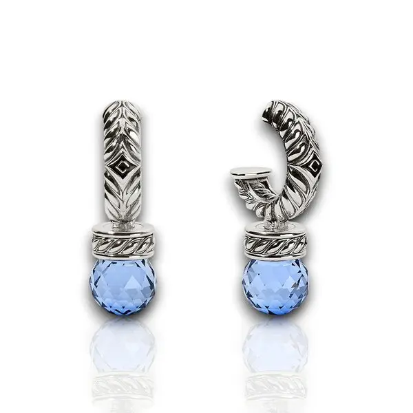 DANEILA LÉON Sterling Silver Sapphire Earrings