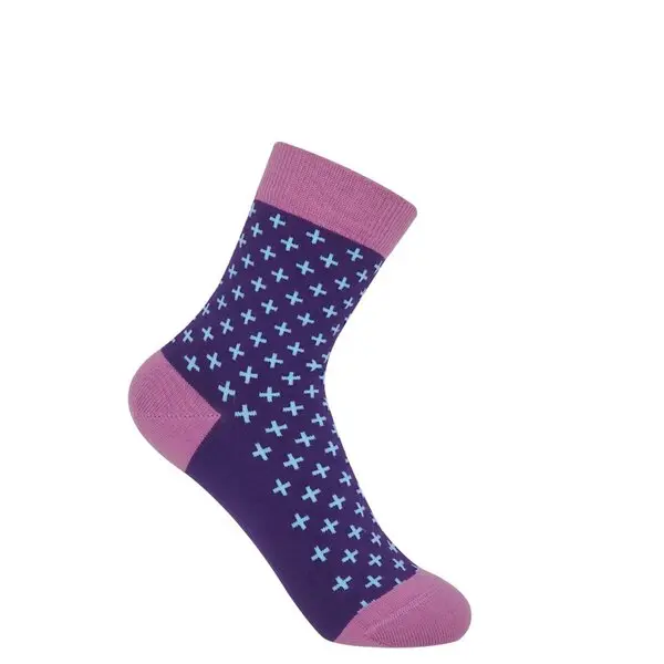 PEPER HAROW - MADE IN ENGLAND Crosslet ’s Socks - Purple
