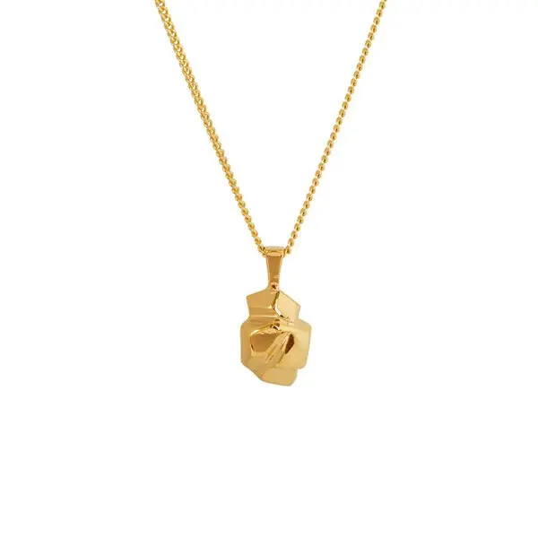 EDGE ONLY Rock Pendant 18ct Vermeil - Gold