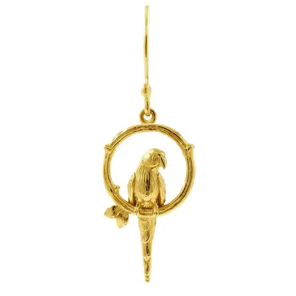 LEE RENEE Parakeet Earring – Small, Upright - Gold
