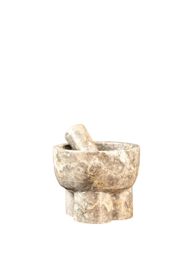 Botanical Boys Marble Pestle & Mortar - Grey
