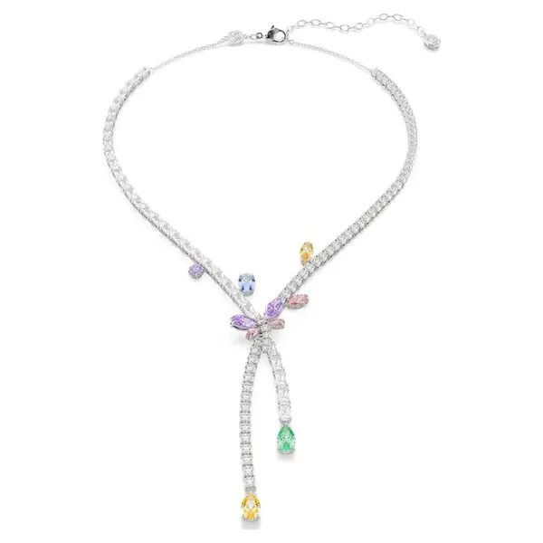 SWAROVSKI Tennis Necklace With Multi-coloured Gemstone Pendants - Multicoloured