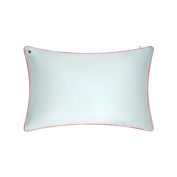 Not Just Pajama Little Heart Silk Pillowcase Light - Blue
