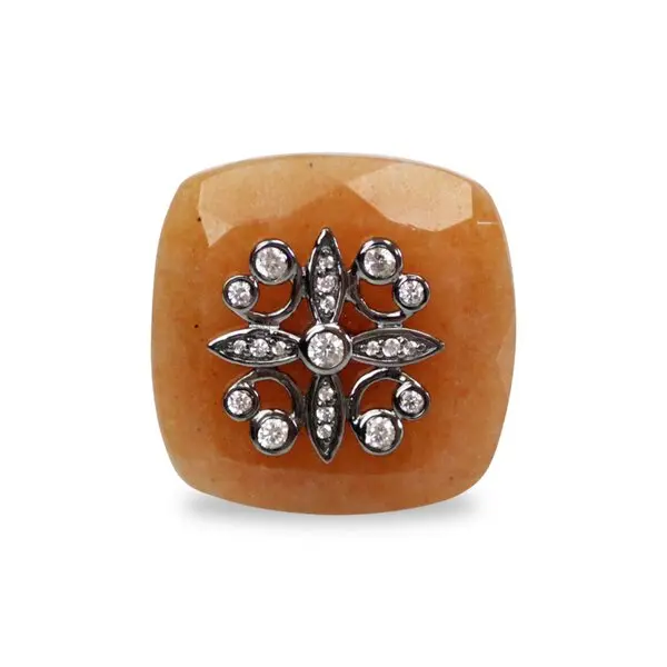 BELLUS DOMINA Sterling Silver Aventurine Ring