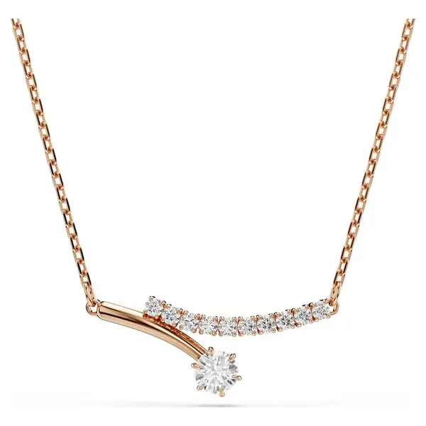 SWAROVSKI Matrix Necklace With Baguette Zirconia - White