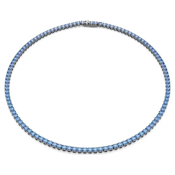 SWAROVSKI Matrix Tennis Necklace - Blue