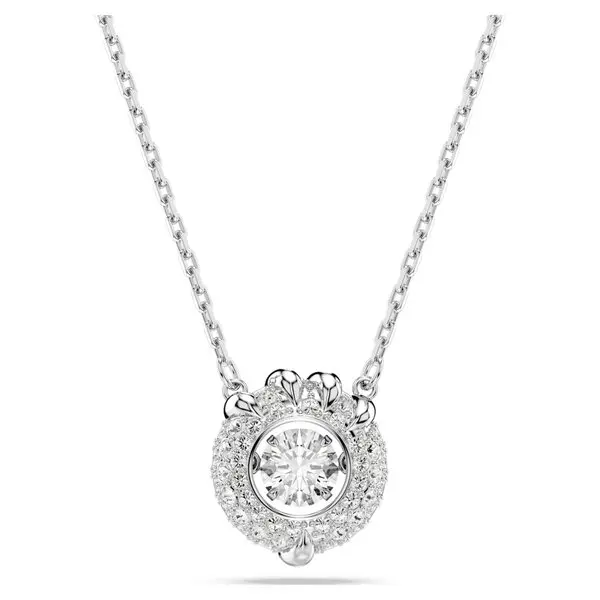 SWAROVSKI Dragon & Phoenix Pendant Necklace With Crystals - White