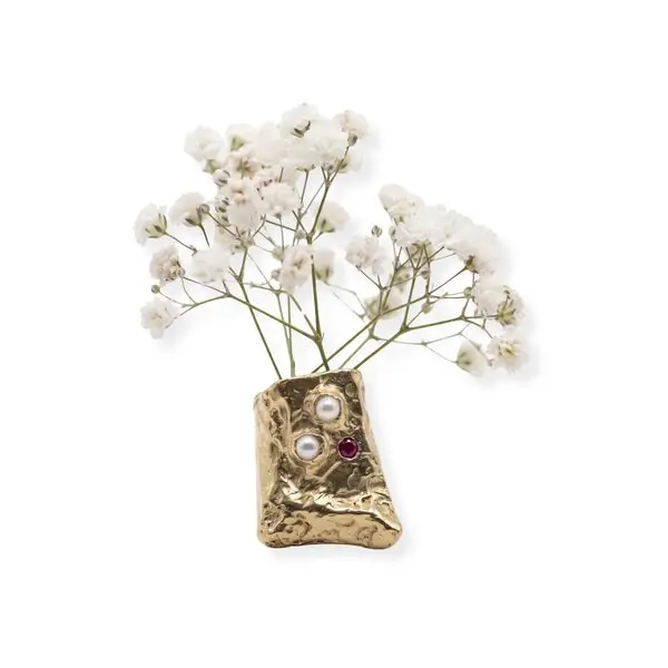 MARTINA ROZENBERG SMIRA JEWELRY Aube Brooch - Gold