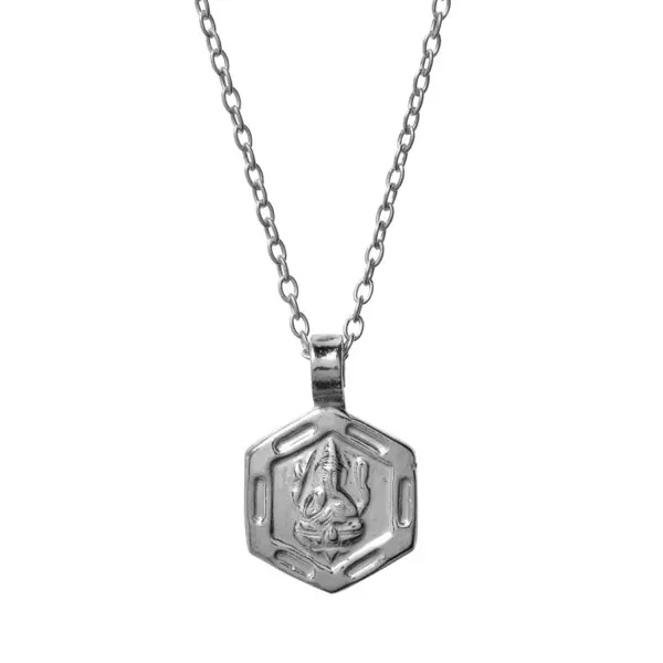 GODDESS CHARMS God Of New Beginnings Charm Necklace Lord Ganesha - Silver