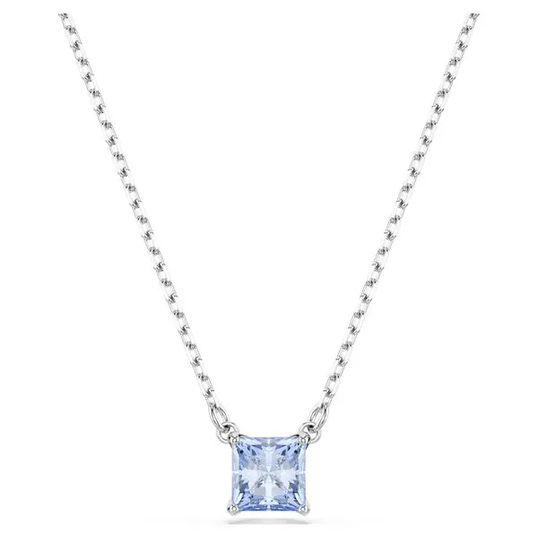 SWAROVSKI Matrix Pendant Necklace With Zirconia And Crystal Pearl - Blue