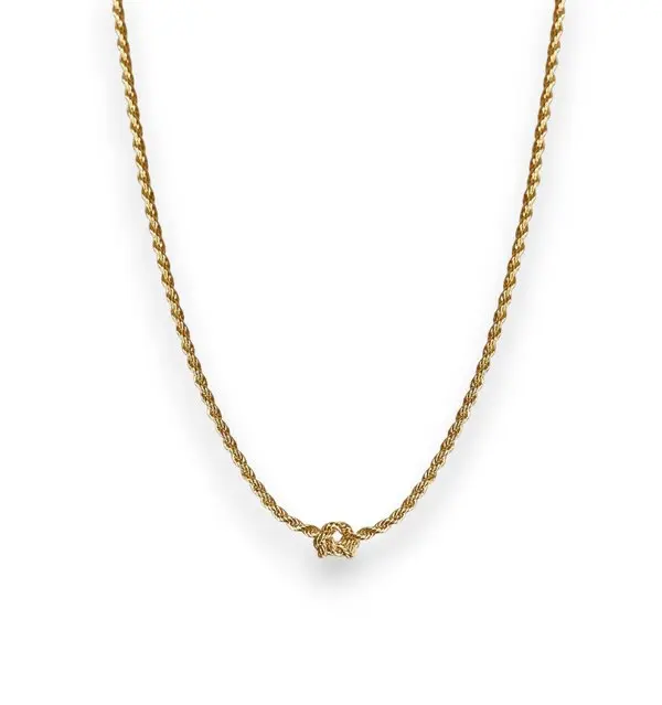 ALEXIE OF ATHENS Promise Rope Chain Necklace - Gold
