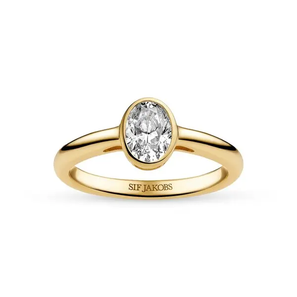 SIF JAKOBS JEWELLERY Gold / Silver Ring Sardinien Ovale Piccolo Gold Silver - Gold/silver