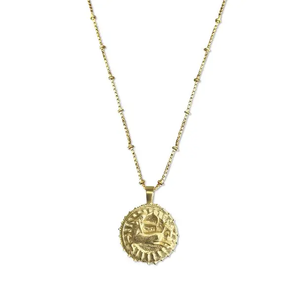 RIZE Sagittarius Zodiac Manifesting Necklace *double Sided* Vermeil - Gold