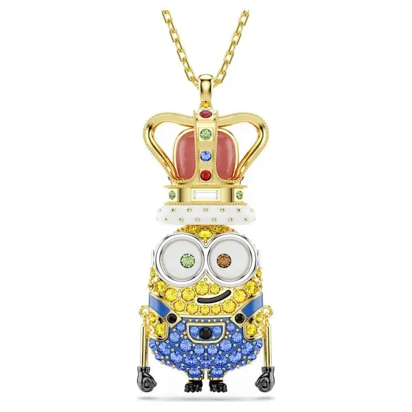 SWAROVSKI Minions King Bob Pendant - Multicoloured