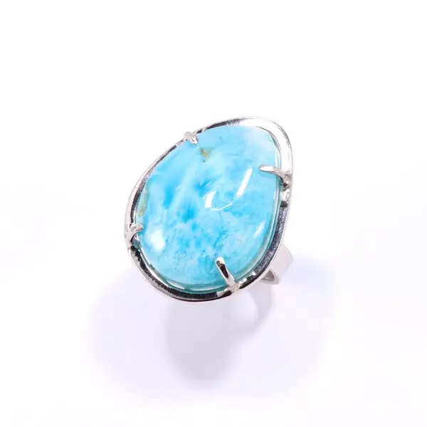 MINERALGEMS ✩ STUDIO Larimar Ocean Ring - Blue